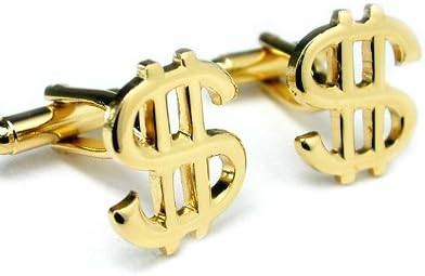 Amazon.com: Gold $ Money Dollar Sign Cufflinks Gift Boxed: Clothing ...