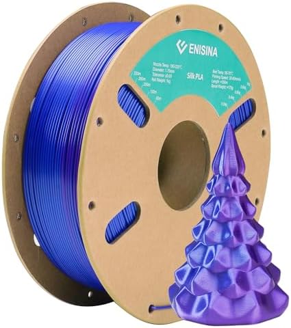 Amazon.com: Silk PLA Filament 1.75mm, ENISINA Silk Dual Color Filament ...