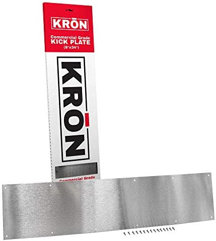 Sanbege Stainless Steel Toe Kick Cover, 4" x 102" Baseboard Plate, Self ...