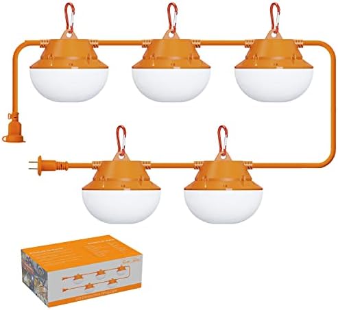 50FT Construction String Lights 75w LED Work String Light Industrial ...
