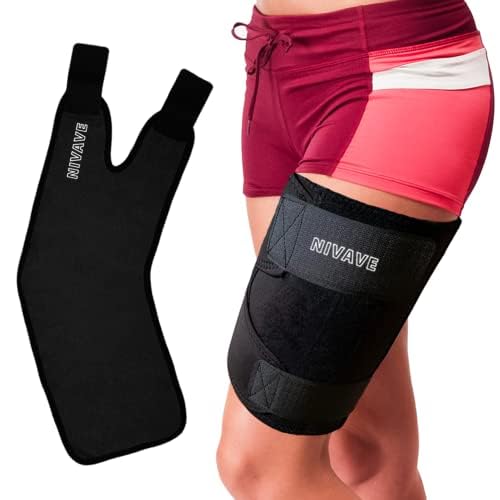 Buy Nivave Thigh Adjustable Neoprene Brace - Hamstring Quad Wrap, Thigh ...
