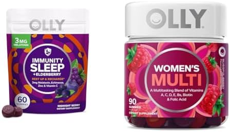 Amazon.com: OLLY Immunity Sleep and Women's Multivitamin Gummy Vitamin ...