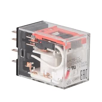 Weasch Power Relay, MY2N-GS, AC 110-120V Coil, DPDT, 8 Pins, 7 AMP, with LED Indicator Light (1 ...