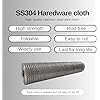 Amazon.com: SS304 Stainless Steel 1/4 Hardware Cloth，Stainless Steel ...