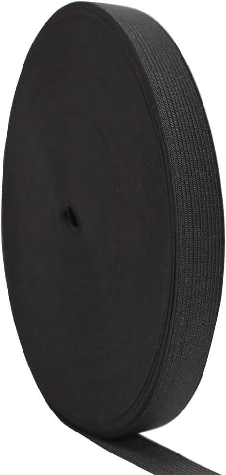 Amazon.com: Black Knit Elastic Band for Sewing 20mm 3/4 inch 40 Yards ...