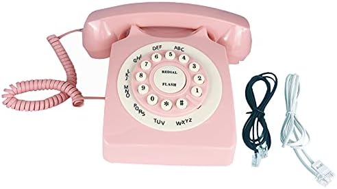 Landline Phone Sangyn Retro Landline Telephone Classic Rotary Design ...
