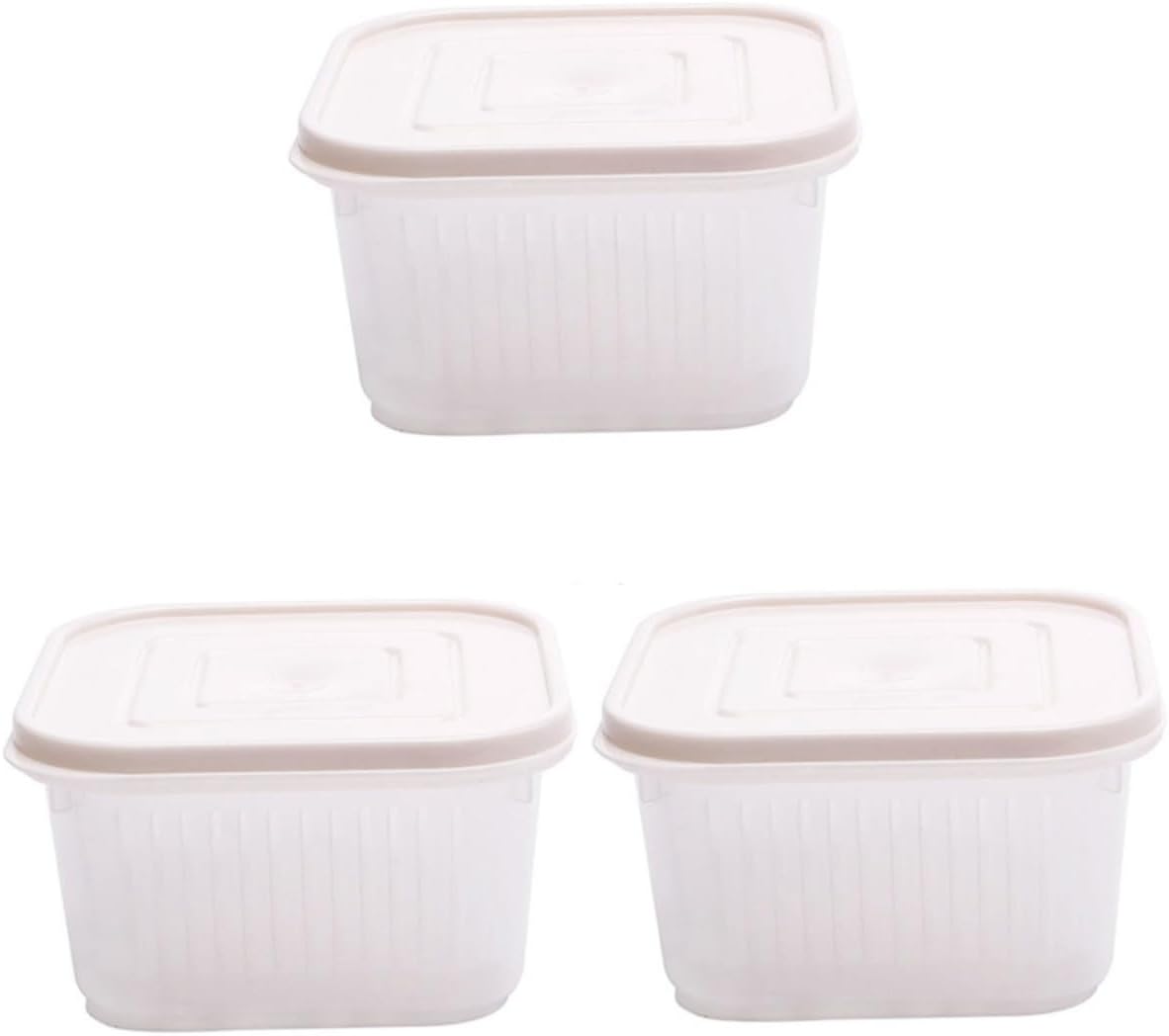 Amazon.com: Zerodeko 3pcs Vegetables Crisper Kitchen Crisper Home ...