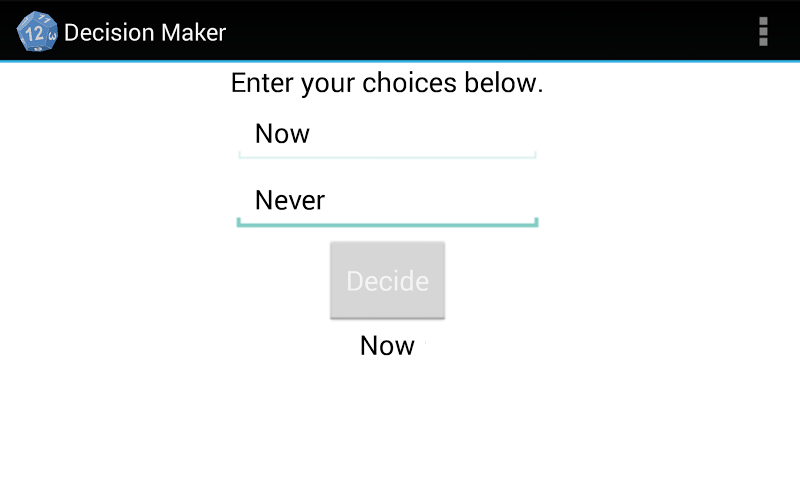 Decision Maker - App on Amazon Appstore