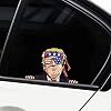 Amazon.com - Iprokiu Trump Car Sticker Waterproof Vinyl Peeking Decal ...