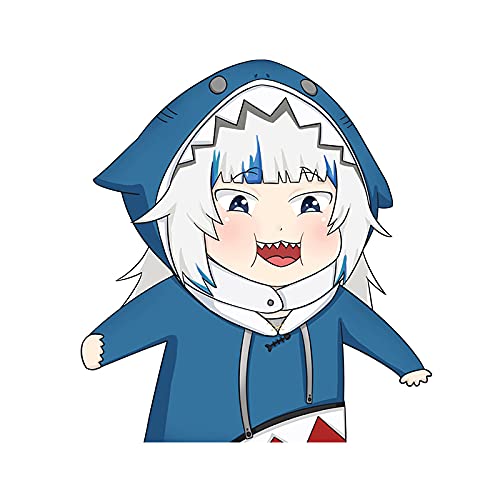 Blkuopar 5 Kawaii Anime Car Decal Gawr Gura Vtuber Hololive | Desertcart GB