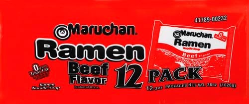 Amazon.com: Maruchan Instant Lunch Beef, Ramen Noodle Soup ...