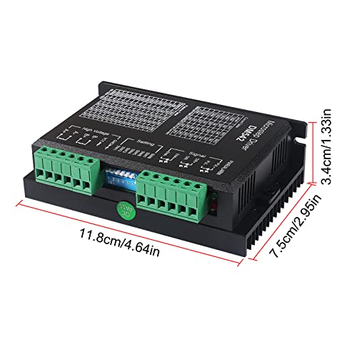 Snapklik.com : Stepper Motor Driver DM542, DC 20-50V DM542 2-Phase 128 Subdivision For Nema 17 ...