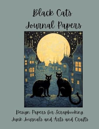 Amazon.com: Black Cat Journal Papers: Design Papers for Scrapbooking ...