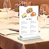 Amazon.com: Acrylic Sign Holder 4x6, 15 Pack Clear Double Sided Menu ...