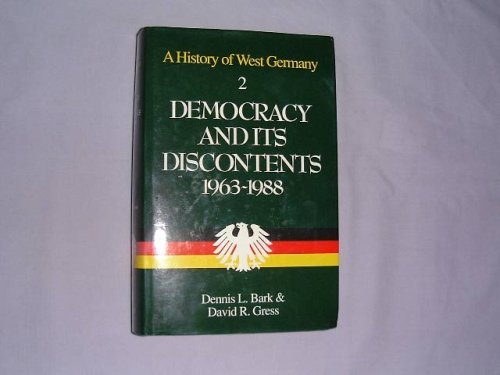 History Of West Germany Vol 2: v. 2 (A History of West Germany): Amazon ...