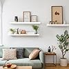Amazon.com: LaVie Home 24-Inch White Floating Shelves for Wall Storage ...