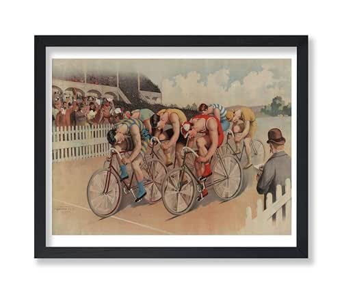 Amazon.com: Monem Art Vintage Bicycle Race Poster - Retro Sports Print ...