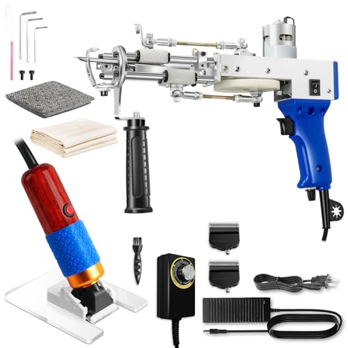 Tufting Gun Starter Kit with Carpet Trimmer - artufting 2 in 1 Cut Pile ...