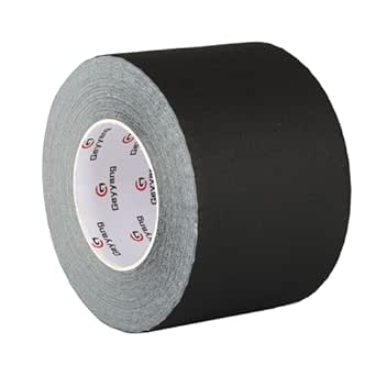GEYYANG Black Gaffers Tape - 4" x 55 Yards - Gaff Tape for Cables ...