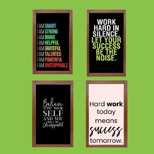 Stay Motivated Wall Art Paintings 12 x 9 inch, Motivational Posters for ...