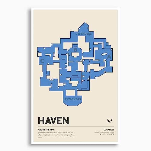 Amazon.com: Haven Map Poster, Unframed, Premium Photo Paper - Perfect ...