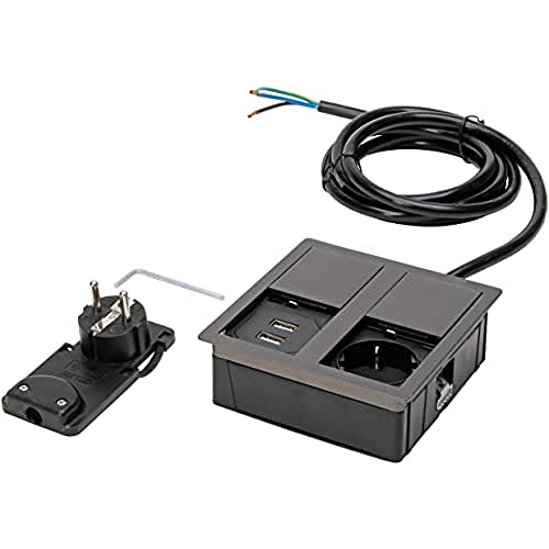 Kopp 939648018 ASA recessed Socket Built, Pewter Look, Steckdose + 2 ...