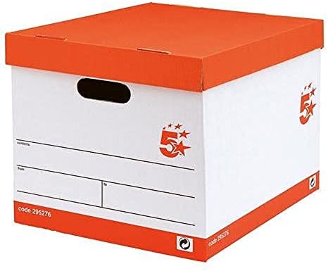 5 Star Storage Box - White (Pack of 10) : Amazon.co.uk: Home & Kitchen