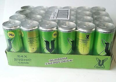 Buy V Energy Sparkling Guarana Energy Drink - 24 x 250ml Cans Online at ...