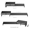 Amazon.com: Fenge Computer Monitor Riser Stand with Drawer for 2 or 3 ...