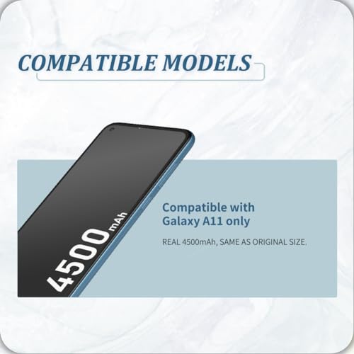 Snapklik.com : Soseieiu Galaxy A11 Battery,(2024 New Upgraded) 4500mAh ...