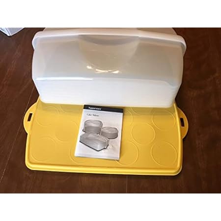 Amazon.com: Tupperware Rectangular Cake or Cupcake Taker- Carribean ...