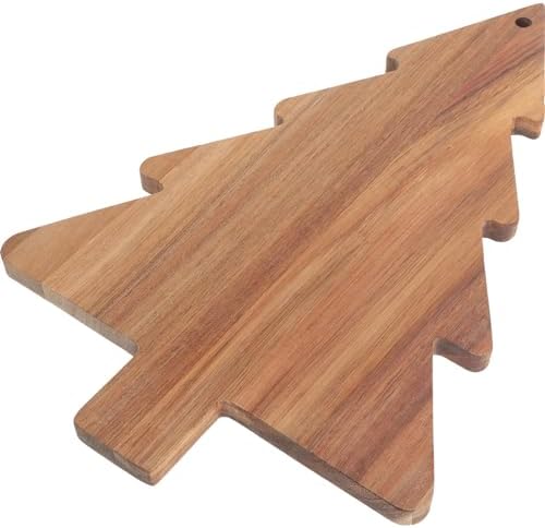 Amazon.com: WOODLERY Wood Cutting Board for kitchen, Christmas Tree ...