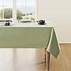 Amazon.com: ZeeMart Green Tablecloth, Farmhouse Linen Style Table Cloth ...