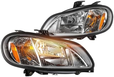 Amazon.com: EVERESTHD Pair Headlights Assembly for Freightliner M2 106 ...