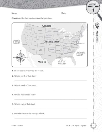 Snapklik.com : 180 Days Of Social Studies: Grade 5 - Daily Geography ...