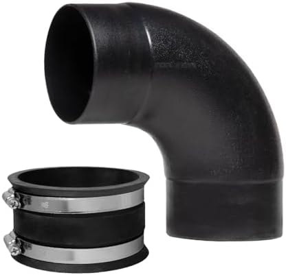 Amazon.com: POWERTEC 70460 4" 90 Degree Elbow Dust Hose Connector & 4 ...