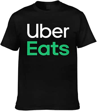 Classic Uber Eats Cool Tshirt for Men Cotton Fashion Unisex Crewneck Short Sleeve Top Tee ...