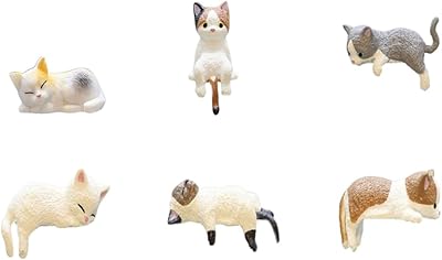 Amazon.com: Exasinine 18 Pcs Miniature Cat Figurines Cute Mini Kittens ...