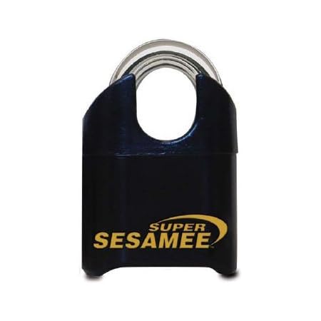 Sesamee K440 4 Dial Bottom Resettable Combination Brass Padlock with 4 ...