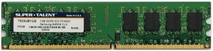 Super Talent DDR2-533 1GB/64x8 CL4 Desktop Memory T533UB1GB, Bulk at ...