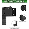 Amazon.com: 4 Pcs Post Caps Tie Bracket,4x4 Black Joist Anchor ...