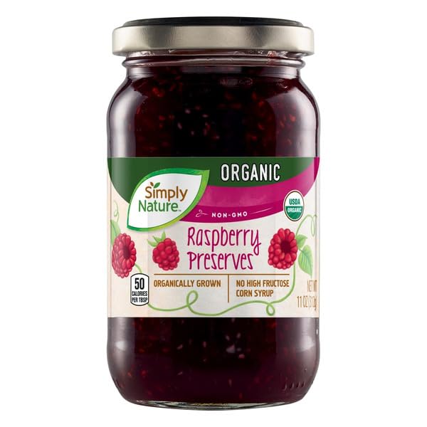 Amazon.com: Simply Nature Organic Raspberry Preserves - 11 oz (312g ...