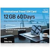 Amazon.com: International Data SIM Card 12GB 30Days, 5G/4G LTE Coverage ...