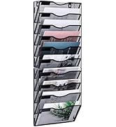 TQVAI 5-Tier Wall File Organiser, Wall Mail Holder, Wall Mounted ...