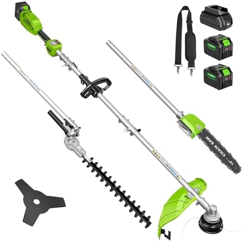 Amazon.com : V-MODEST Cordless String Trimmer/Edger Electric Pole Hedge ...