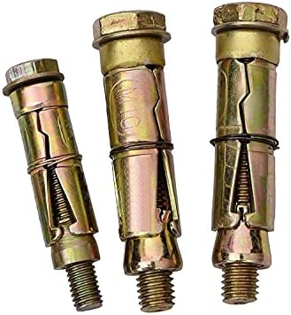 Lucky Iron Metal Rawal Bolt 10 MM Wall Anchor Bolt Fastener Rust-Proof ...