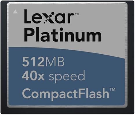 Amazon.com: Lexar CF512-40-634 512MB Platinum Compact Flash : Electronics