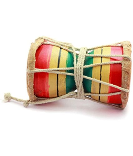 Nandini Handmade Wooden DAMRU / DAMAROO Percussion Indian Classical ...