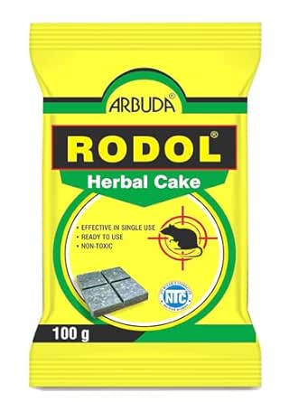 ARBUDA Rodol Herbal Rat Killer Cake (100 gm) (Pack of 3)| No Smell of Decaying| For Indoor ...