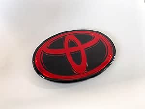 Amazon | 60プリウス GRエンブレム W120 ディープレッド | エンブレム | 車＆バイク